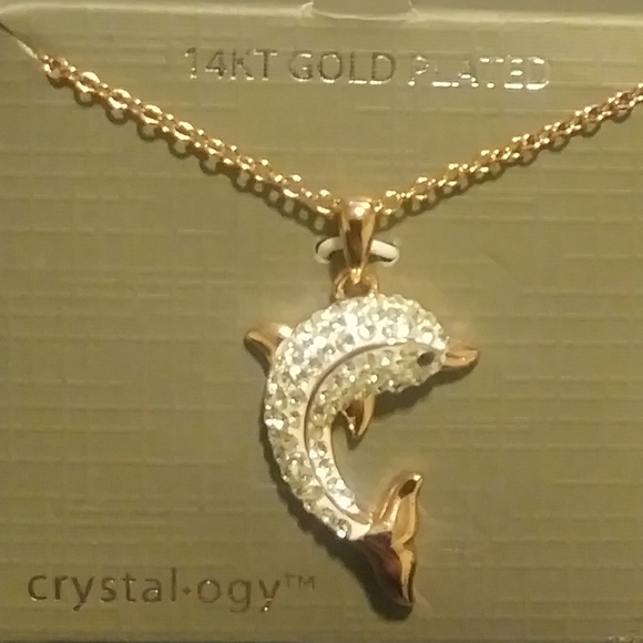 Designer Original | Jewelry | New 4k Gold Plated Dolphin 18inch Chain ...